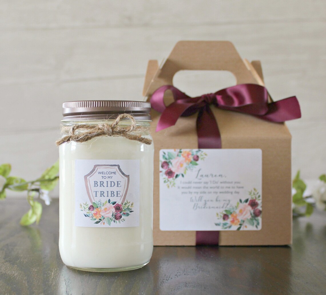Bride Tribe Candle Gift / Bridesmaid Gifts / Bridesmaid - Etsy