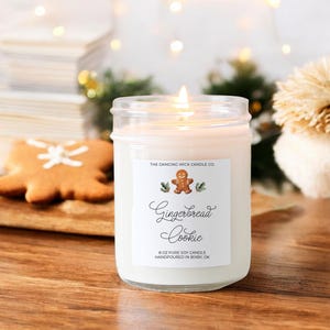 Gingerbread Cookie Soy Candle | Handpoured Christmas Scent | Holiday ...