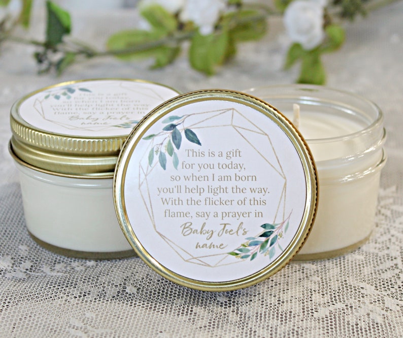 Greenery Baby Shower Poem Candle Favor / 4oz Candle Favors / - Etsy Greenery Baby Shower Poem Candle Favor / 4oz Candle Favors / - Etsy