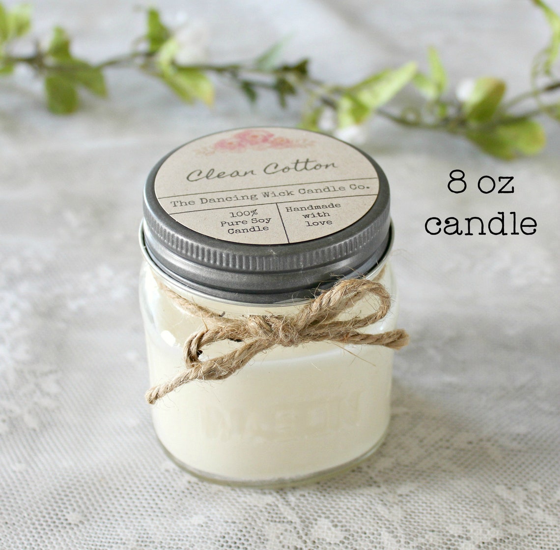 Soy Candle//half-pint// 8oz// 16 Oz Mason Jar Candle//choose - Etsy