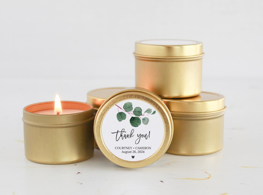 Bulk Wedding Favors For Guests Set Of 10 Candle Favors Eucalyptus