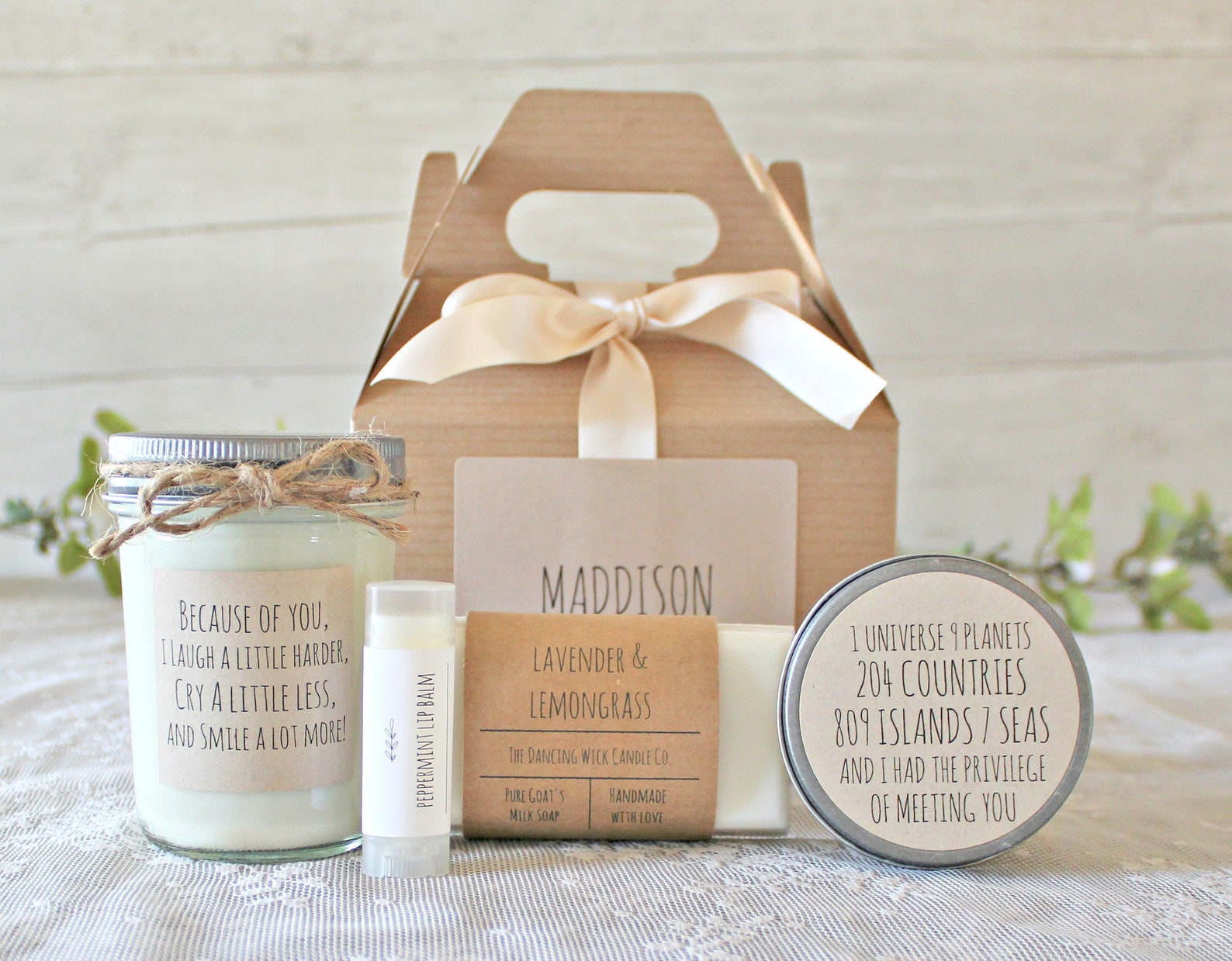 Friendship Gift Box / Best Friend Gift / Spa Gift Set / Send a | Etsy