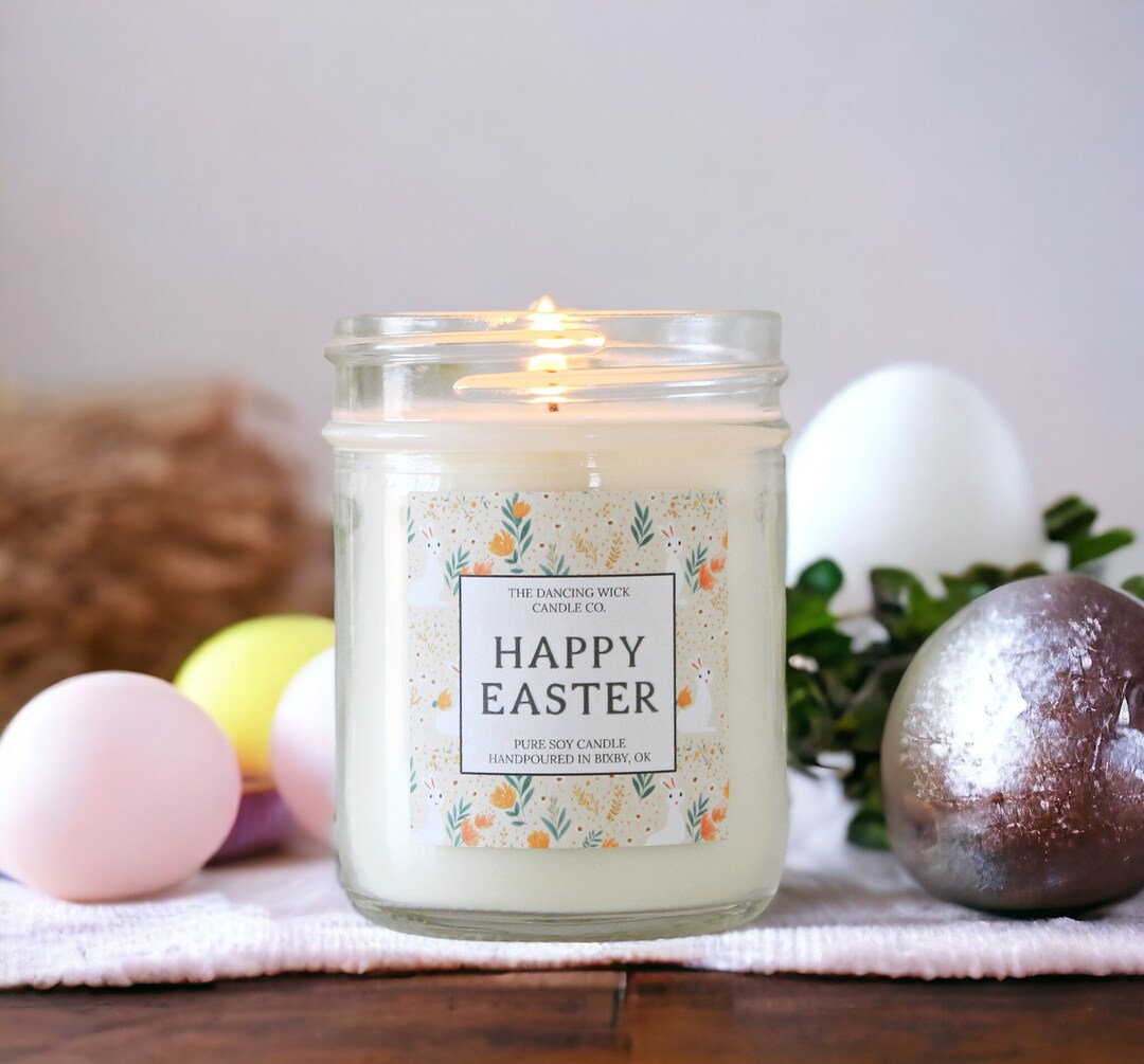Happy Easter Candle / Easter Basket Gift / for Teen / Hostess Gift ...