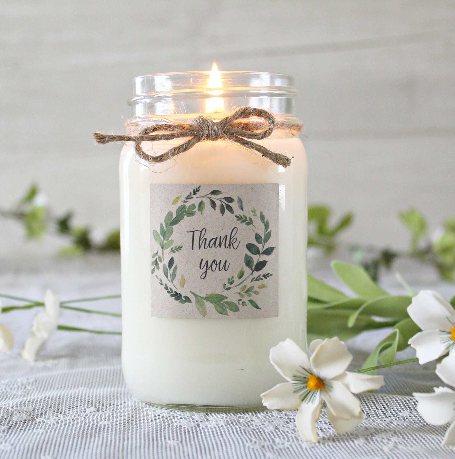 Thank You Gift Candle / Personalized Gift / Appreciation Gift | Etsy