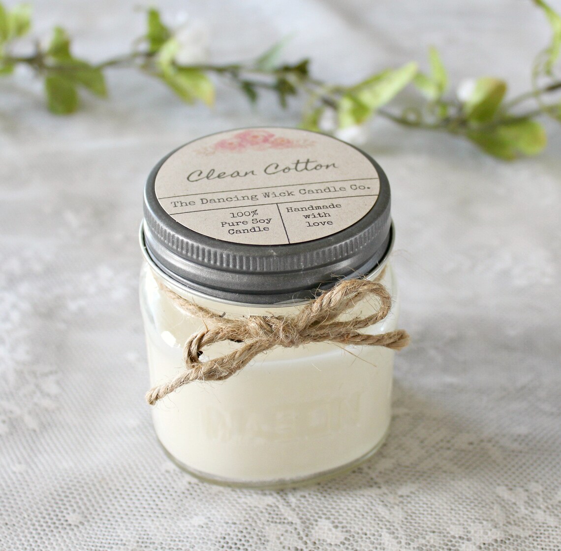 Set of 6 8 Oz Soy Mason Jar Candles / Soy Candles / - Etsy