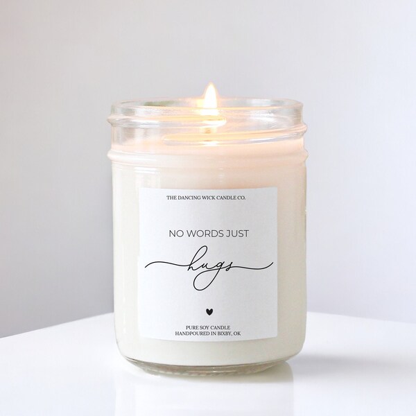 No Words Just Hugs Candles - Etsy