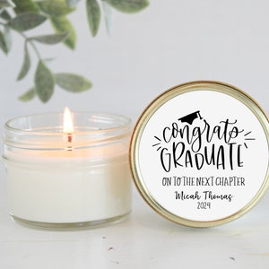 Congrats Graduate Onto the Next Chapter / Candle Favors / Graduation ...
