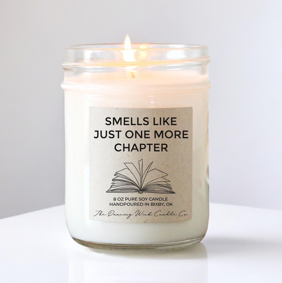 Book Lover Gift Candle: Smells Like Just One More Chapter, Soy Wax - Etsy