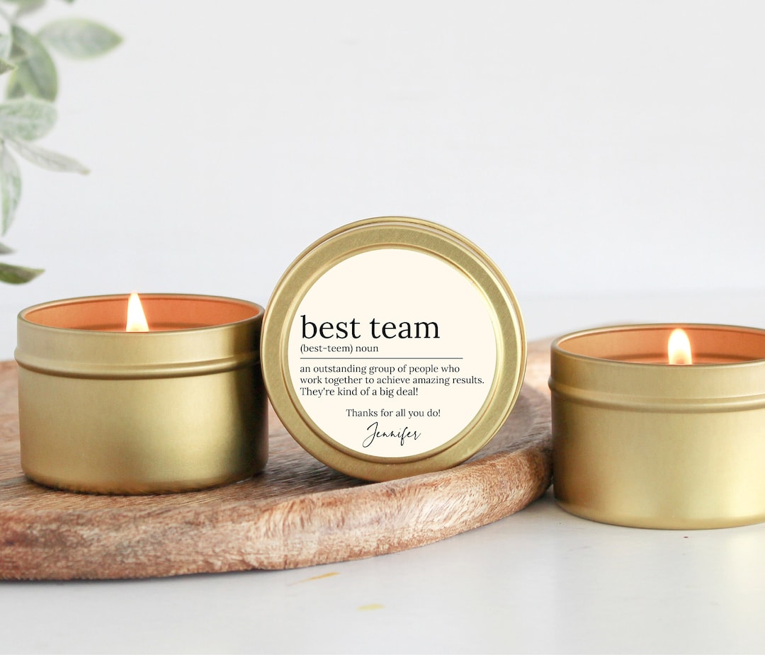 Best Team / Bulk Candles / Set of 10 / Corporate Gift / Team ...