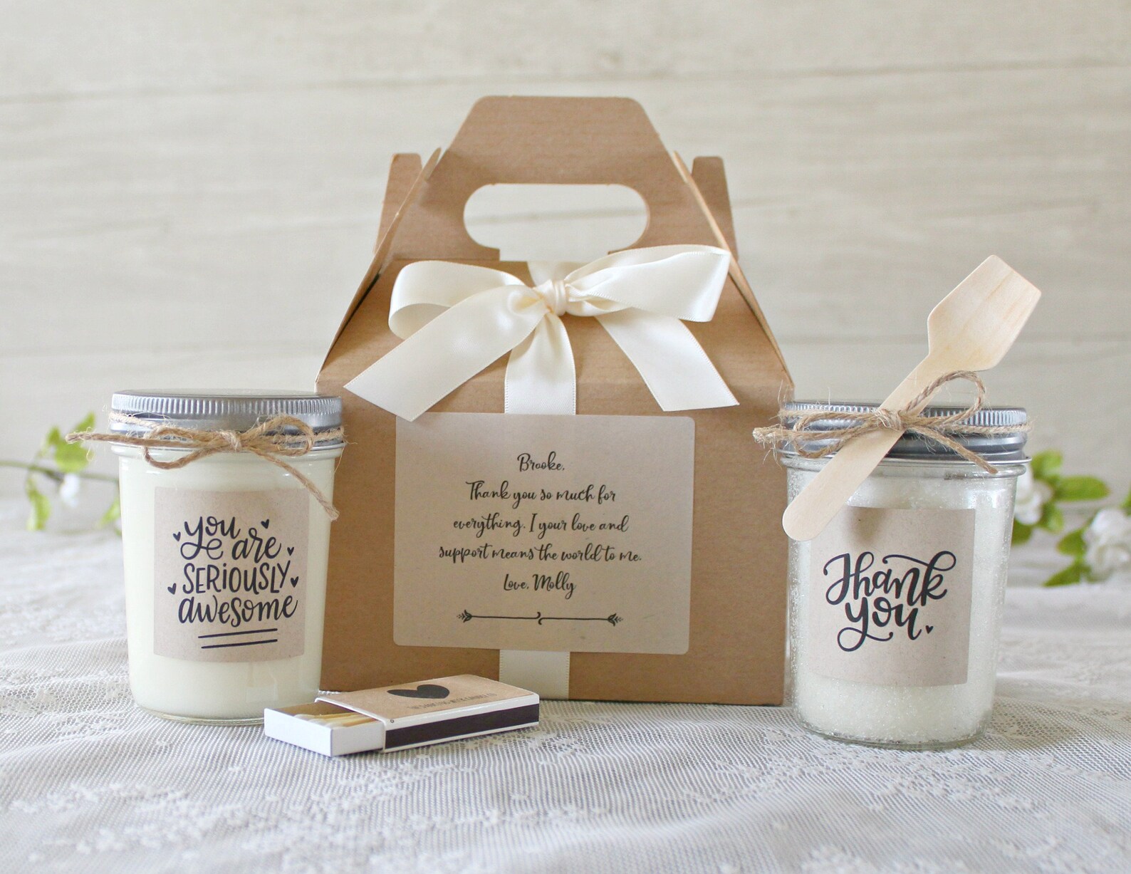 Thank You Gift Box / Appreciation Gift / Spa Gift Set / Friendship Gift ...