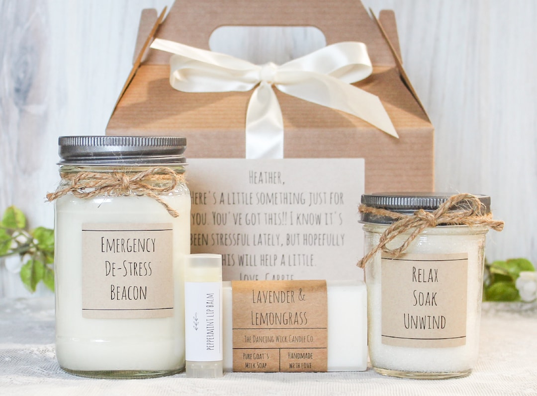 Stress Relief Care Package / Relaxation Self Care Gift Box for Friend ...