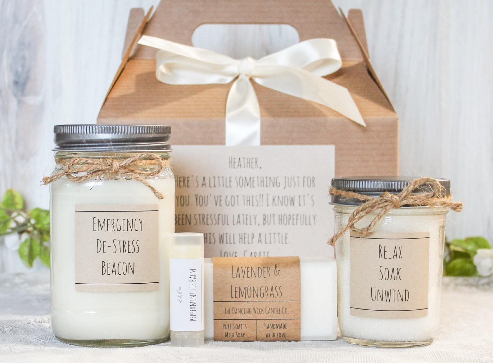 Stress Relief Care Package / Relaxation Self Care Gift Box for Friend ...