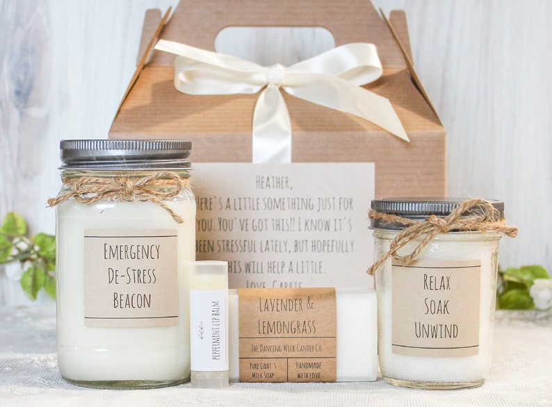 Stress Relief Care Package / Relaxation Self Care Gift Box for - Etsy