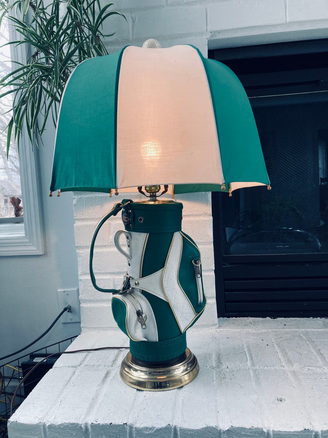 Vintage Golf Table Lamp - Etsy
