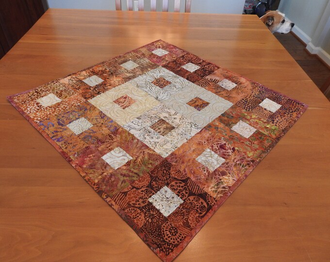 Contemporary Batik Table Topper/wall Quilt - Etsy