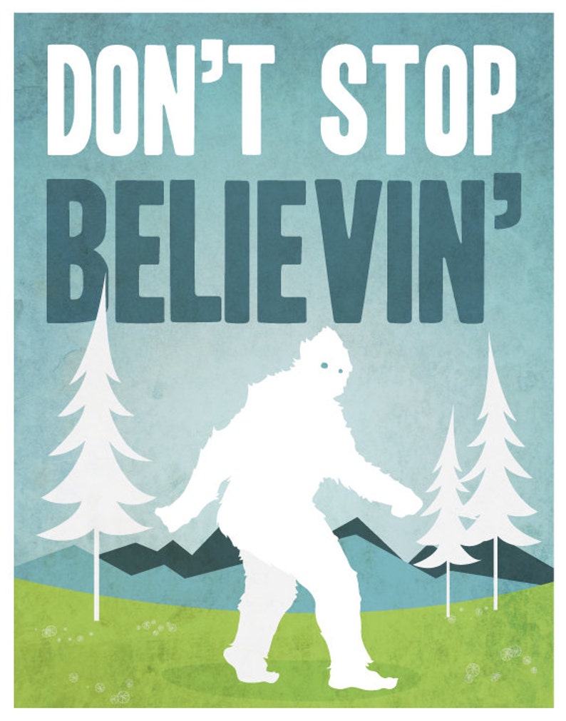 Don't Stop Believing Collection 3 Piece Print Set Ufo - Etsy