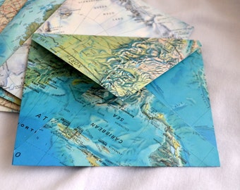 Upcycled Maps - Etsy
