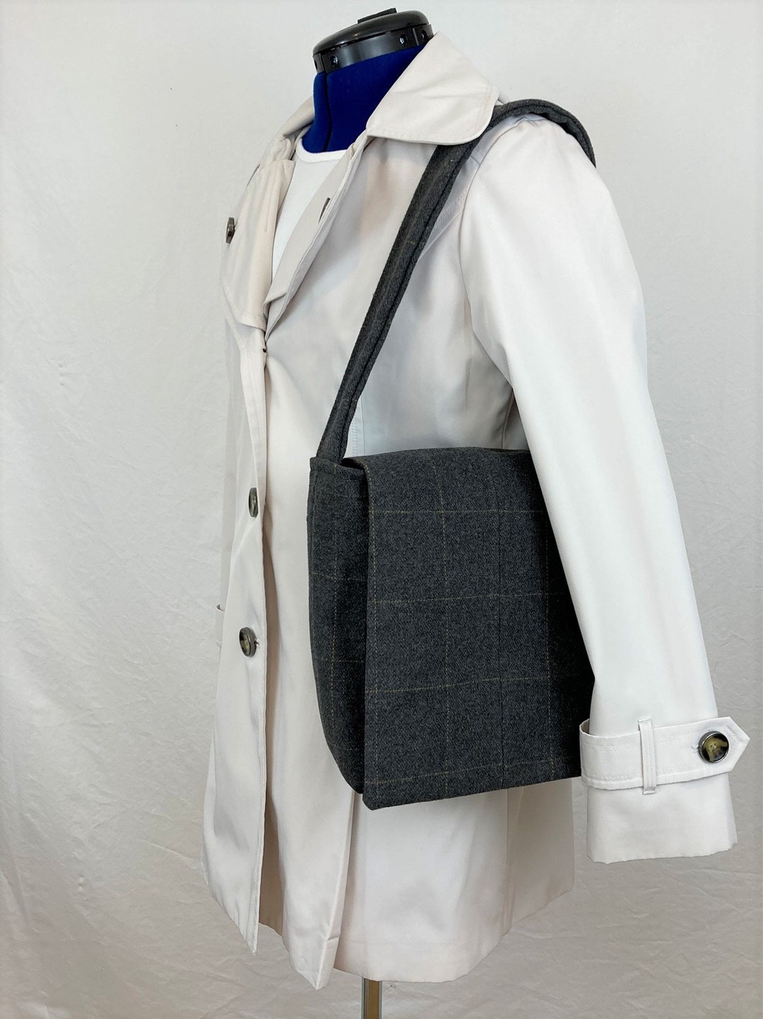 Handmade Upcycled Wool Carrier Bag - Etsy