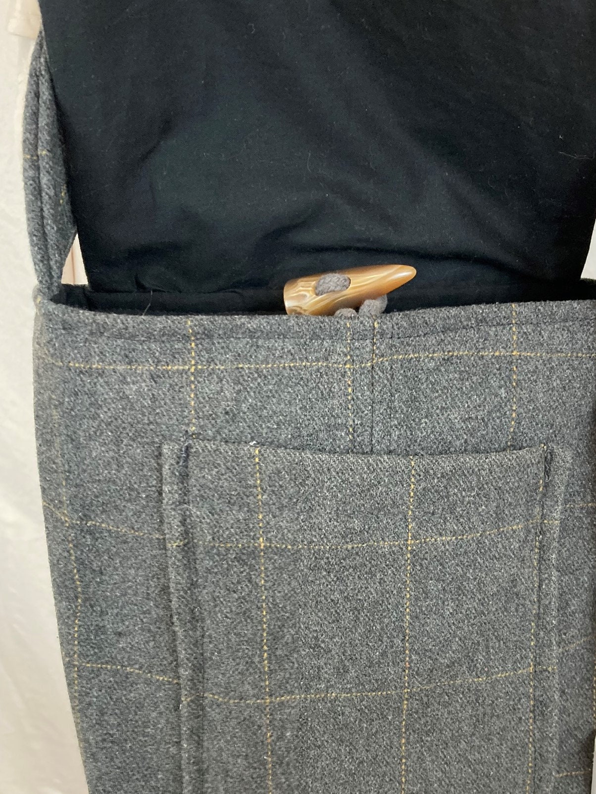 Handmade Upcycled Wool Carrier Bag - Etsy