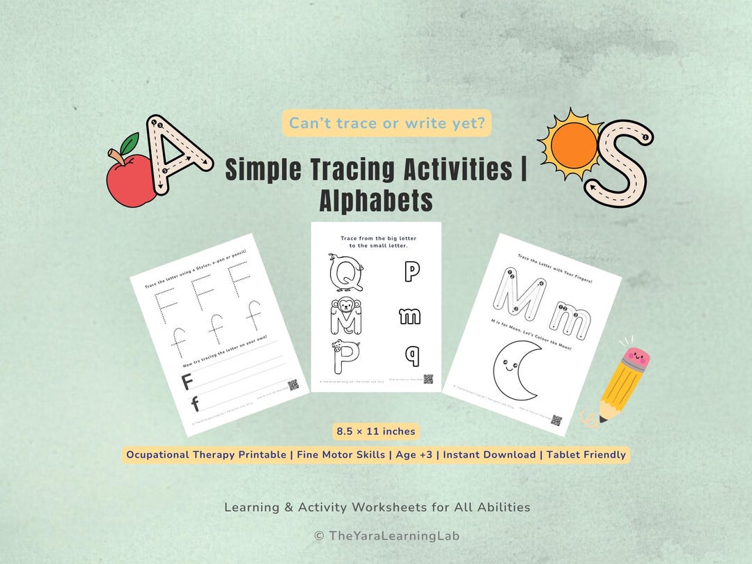 Alphabet Tracing Worksheets | A-Z Letter Practice | Preschool ...