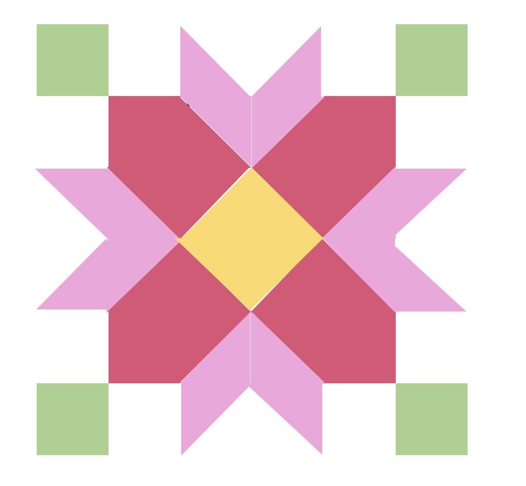 Pink Flower Barn Quilt Pattern – Digital Download - Etsy
