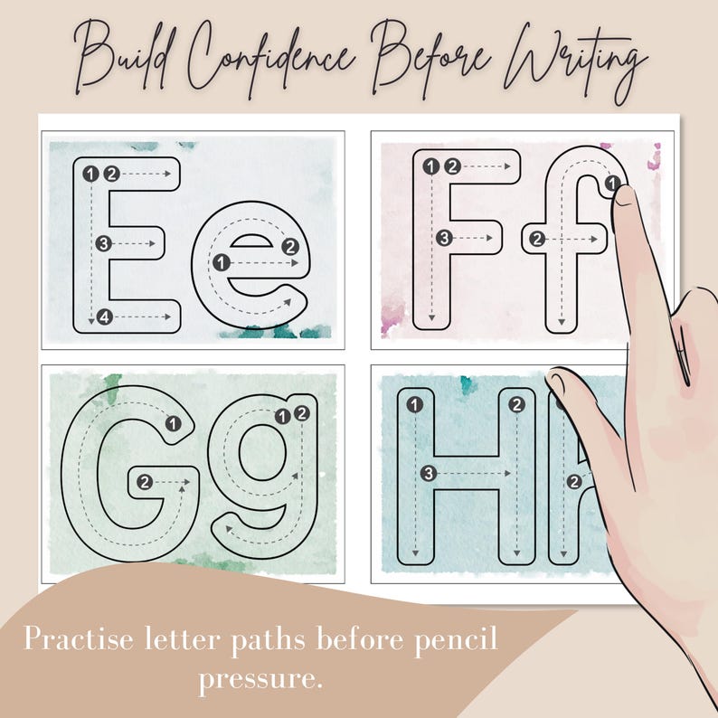 Montessori Alphabet Tracing Cards | Hands-on Letter Formation Mats for ...