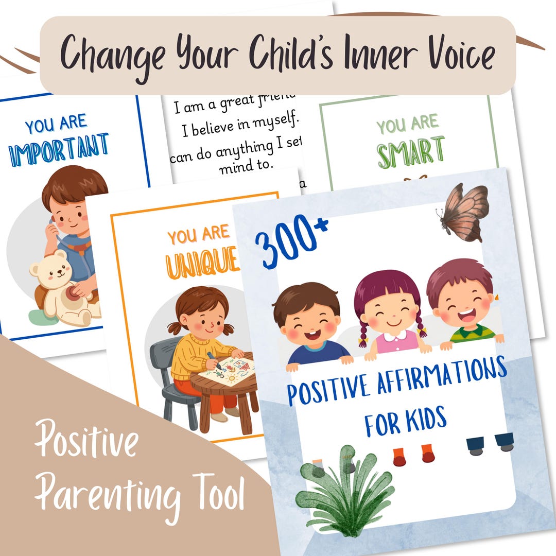 Positive Affirmations for Kids Printable | Confidence & Calm Down ...