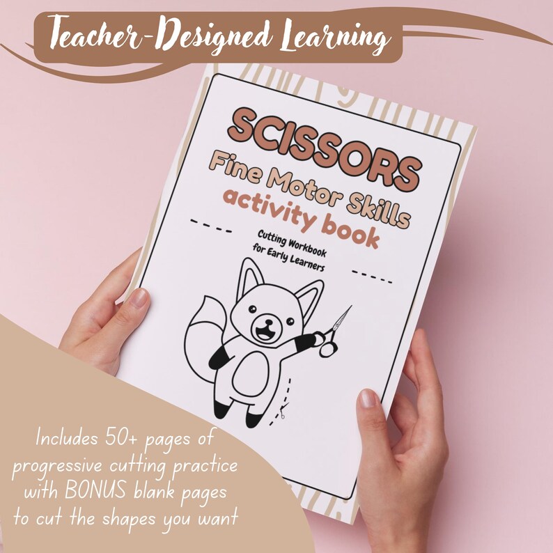 Scissor Skills Activity Book Printable | Cutting Workbook for Preschool ...