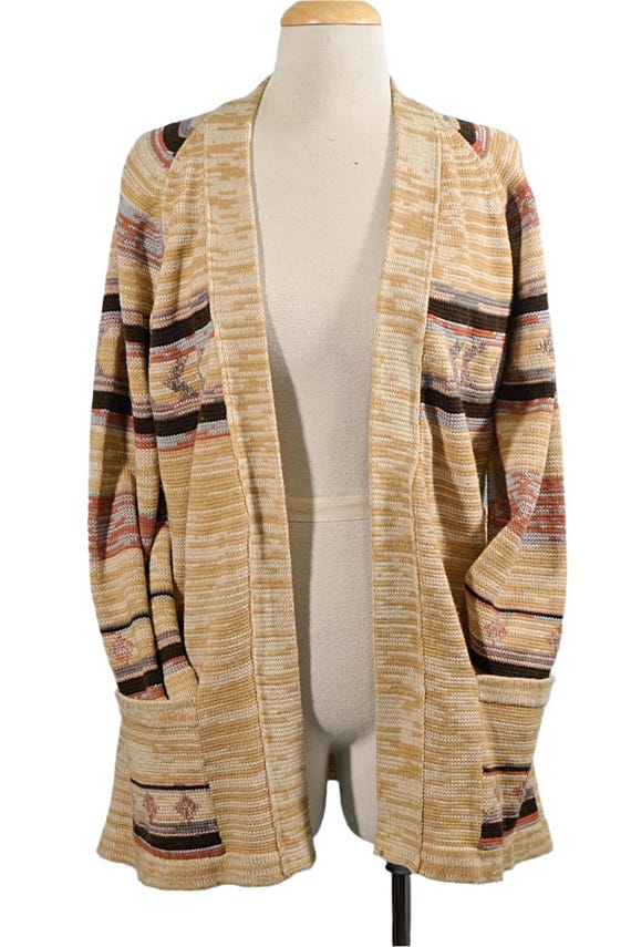 Vintage 70s Southwestern Cardigan by Duet M - Gem