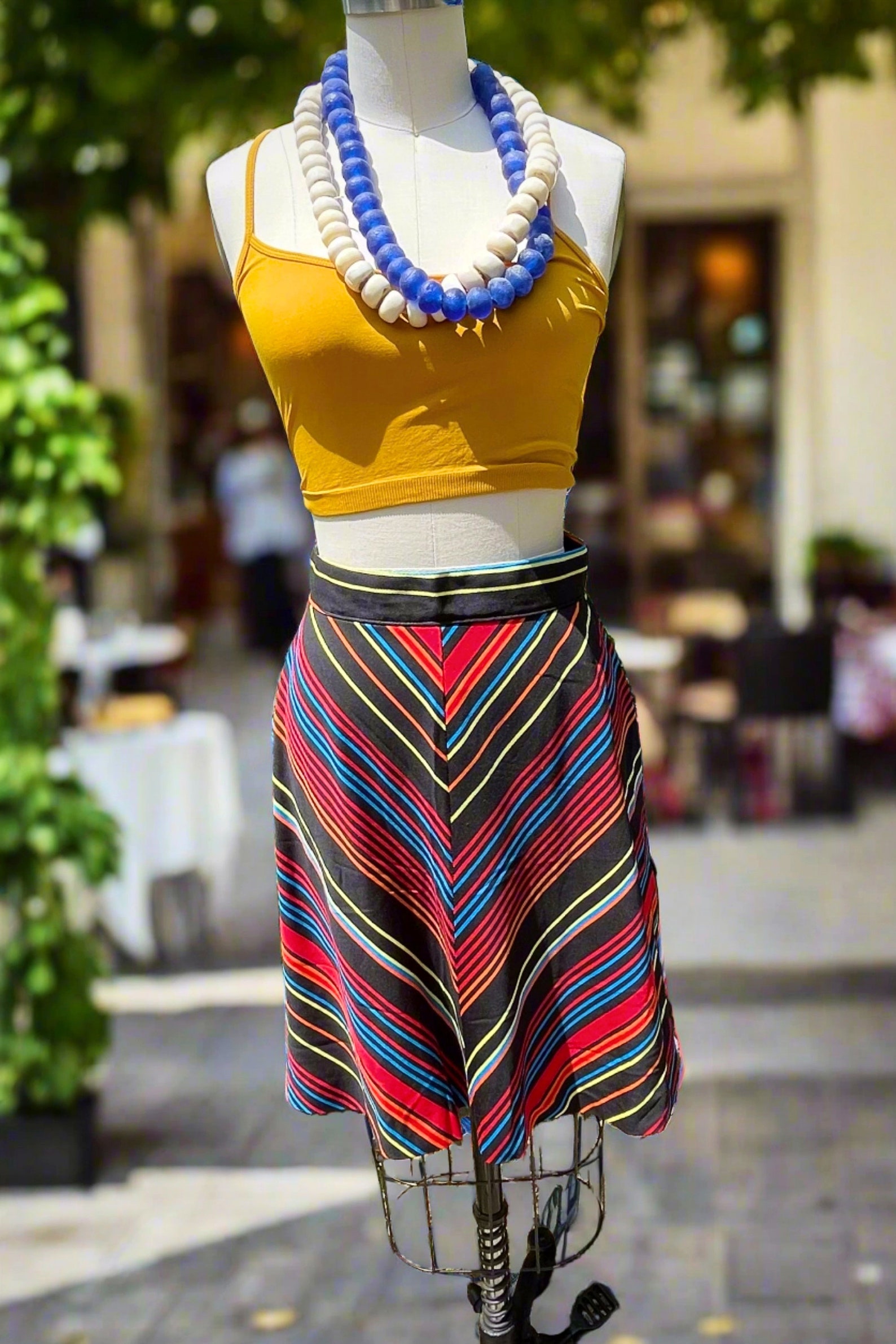 Vintage 70s Chevron Striped Mini Disco Skirt, A Line 26" Waist - Etsy