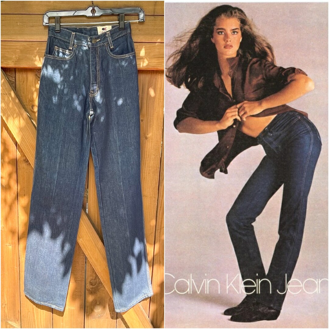 Unworn Vintage 80s Calvin Klein Denim Jeans, Deadstock Jeans SZ 3, XXS ...