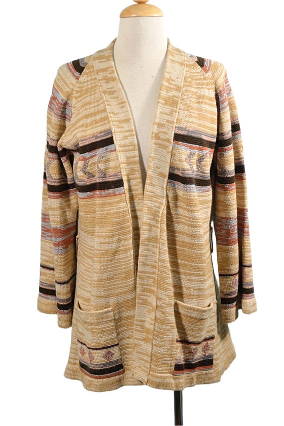 Vintage 70s Southwestern Cardigan by Duet M - Gem