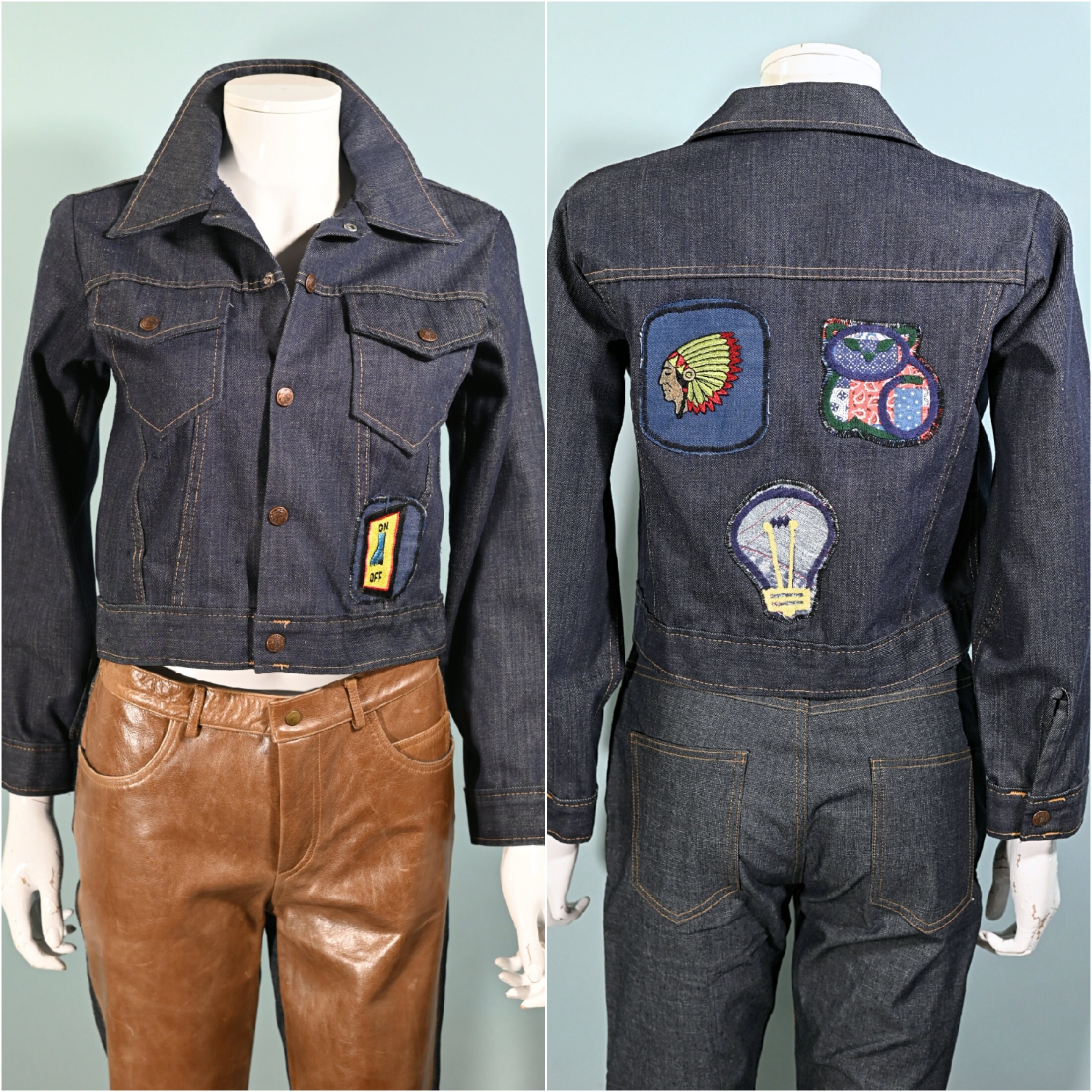 Vintage Montgomery Ward Denim Jacket - Etsy Vintage Montgomery Ward Denim Jacket - Etsy