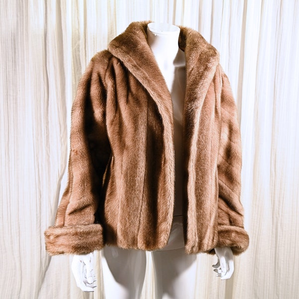 Faux Mink Coat - Etsy