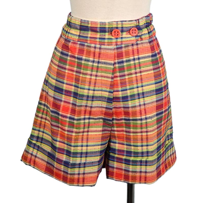 Madras Plaid Shorts - Etsy