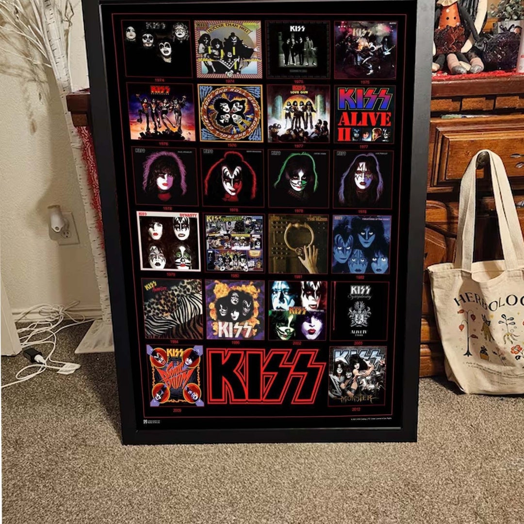 Kiss Poster Album Covers Poster Kiss Band Merchandise Heavy - Etsy
