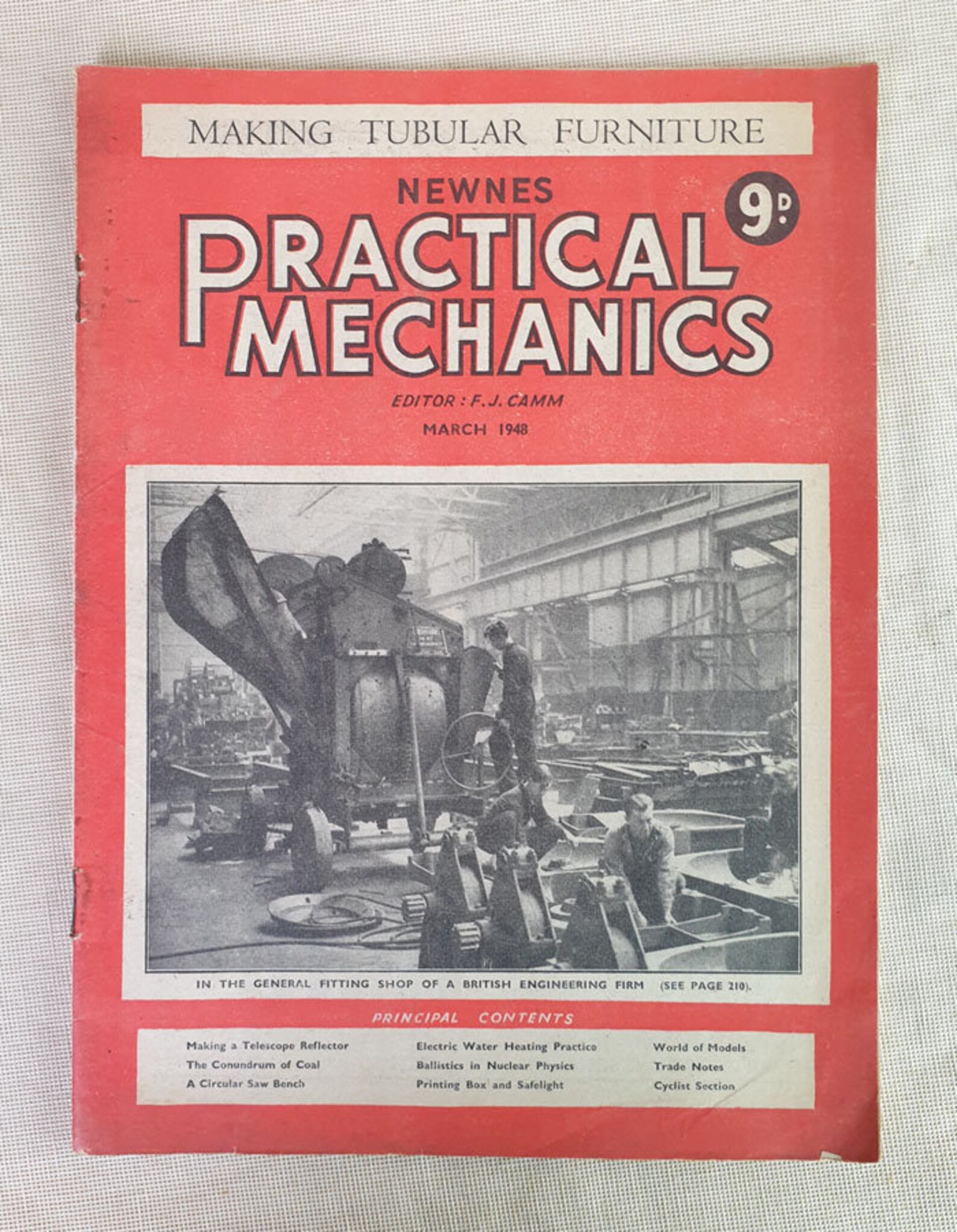 Vintage Newnes Practical Mechanics Magazine 1948 Mars , Making Tubular ...