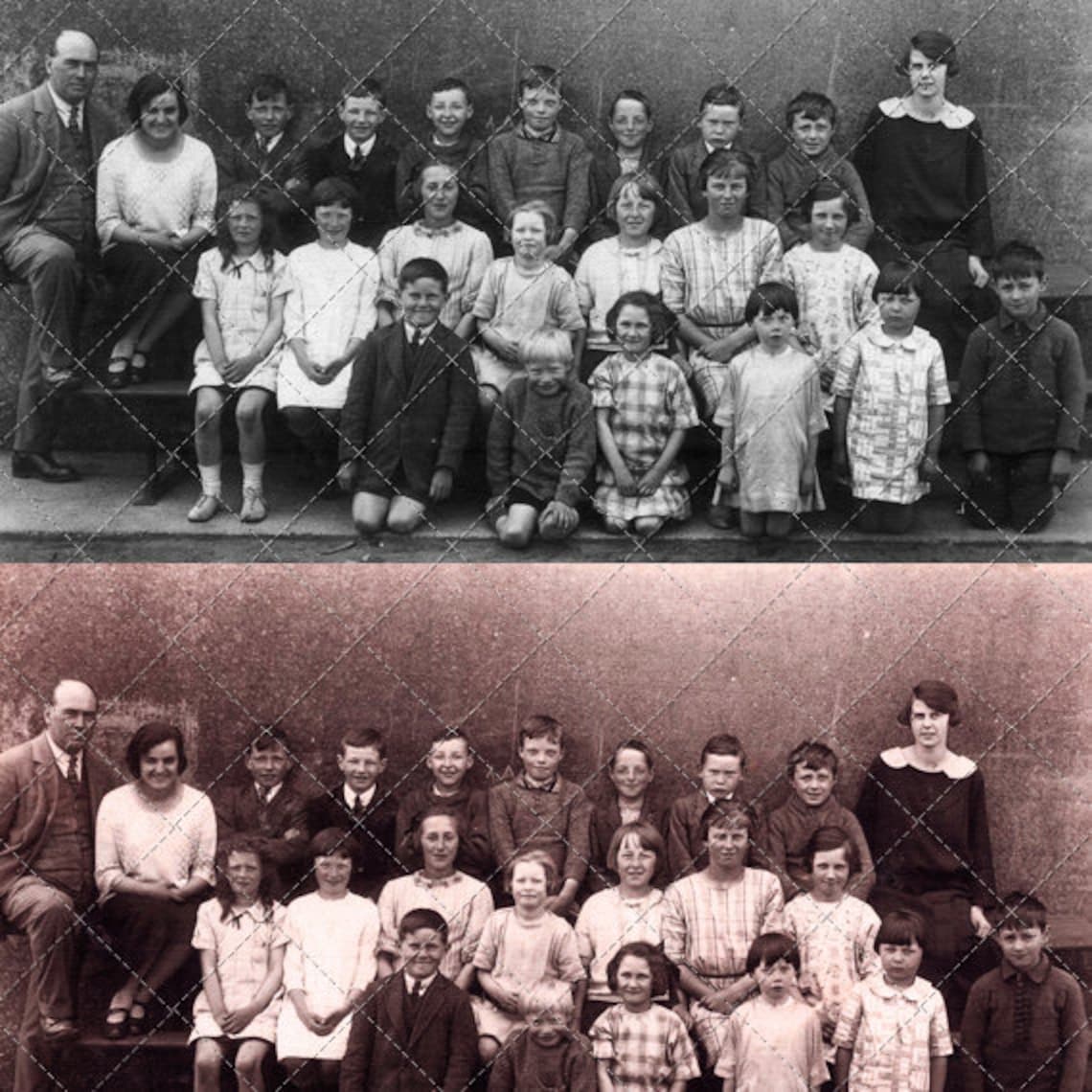 Vintage School / Class Photograph: Instant Art Digital - Etsy