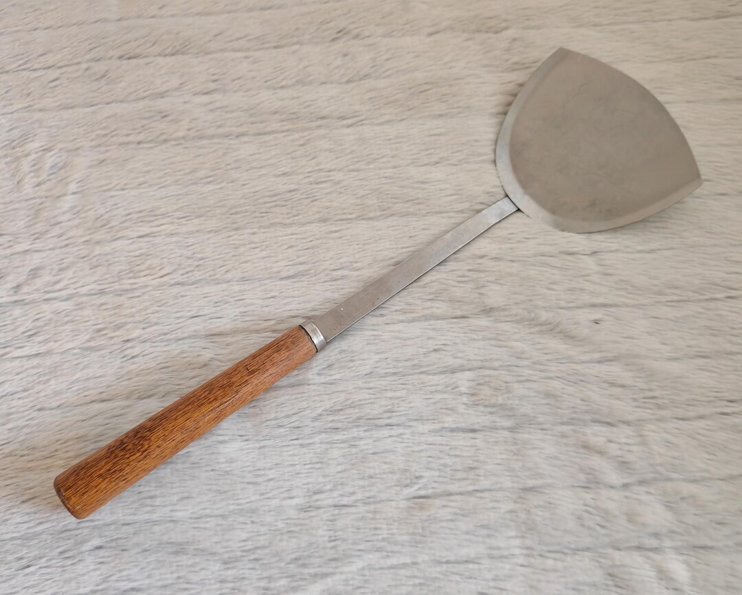 Vintage Wok Spatula, 70s Wok Chuan, Retro Wok Turner, Chinese Spatula ...