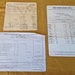 3 X Vintage Old Documents Paper Ephemera: Dividen Statement, Bank ...