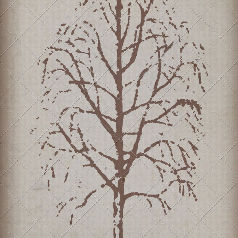 A4 Size Botanical Tree Design Digital Art Downloadable, Instant ...