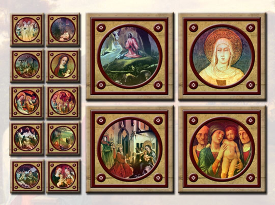 Vintage Holy Religious Digital Collage Sheet - Christian Faith, Jesus ...