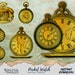 Vintage Gold Colour Pocket Watch Barometer Images, Collage Sheet and ...