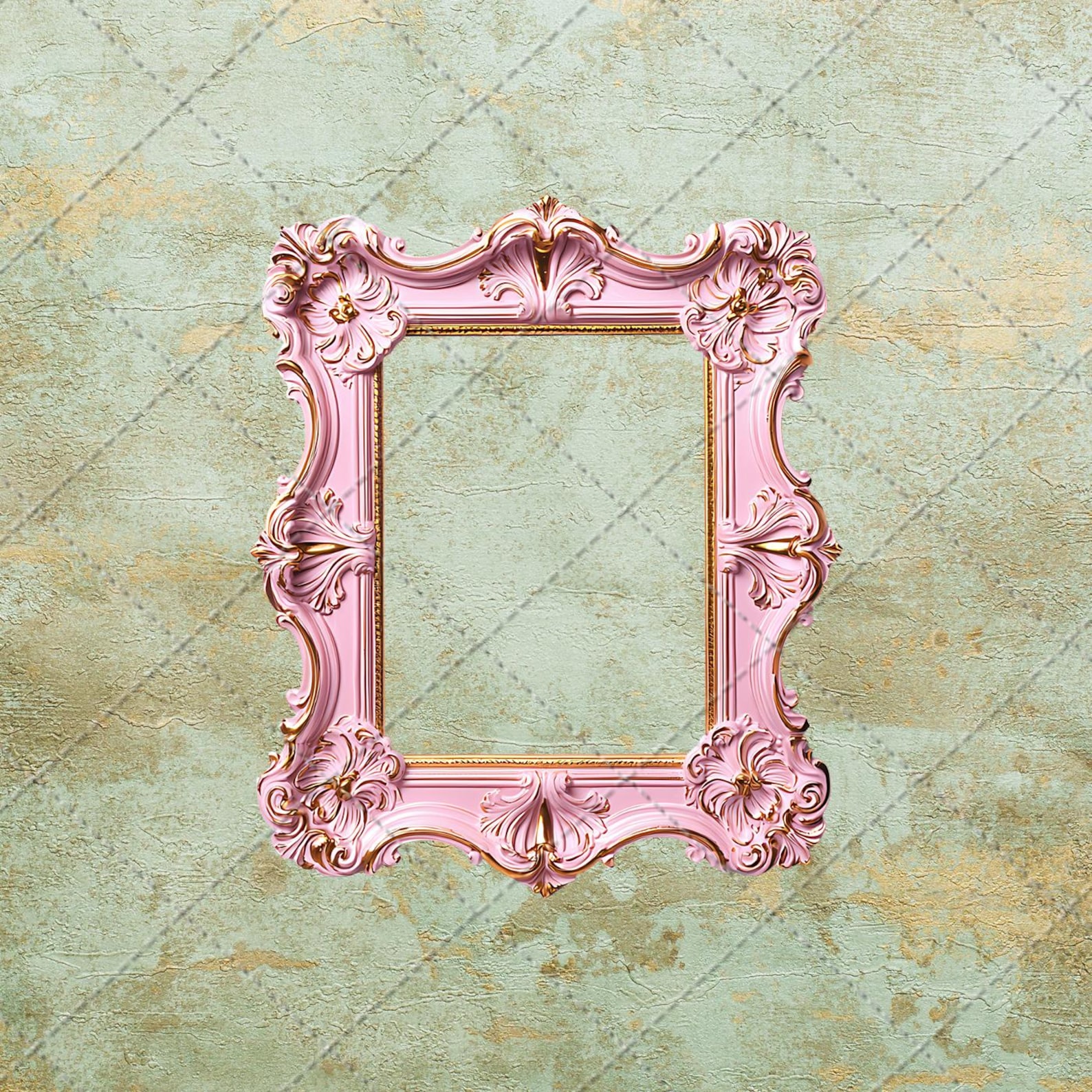 Pink Rococo Frames Clipart - Antique Baroque Vintage Clip Art Graphics ...
