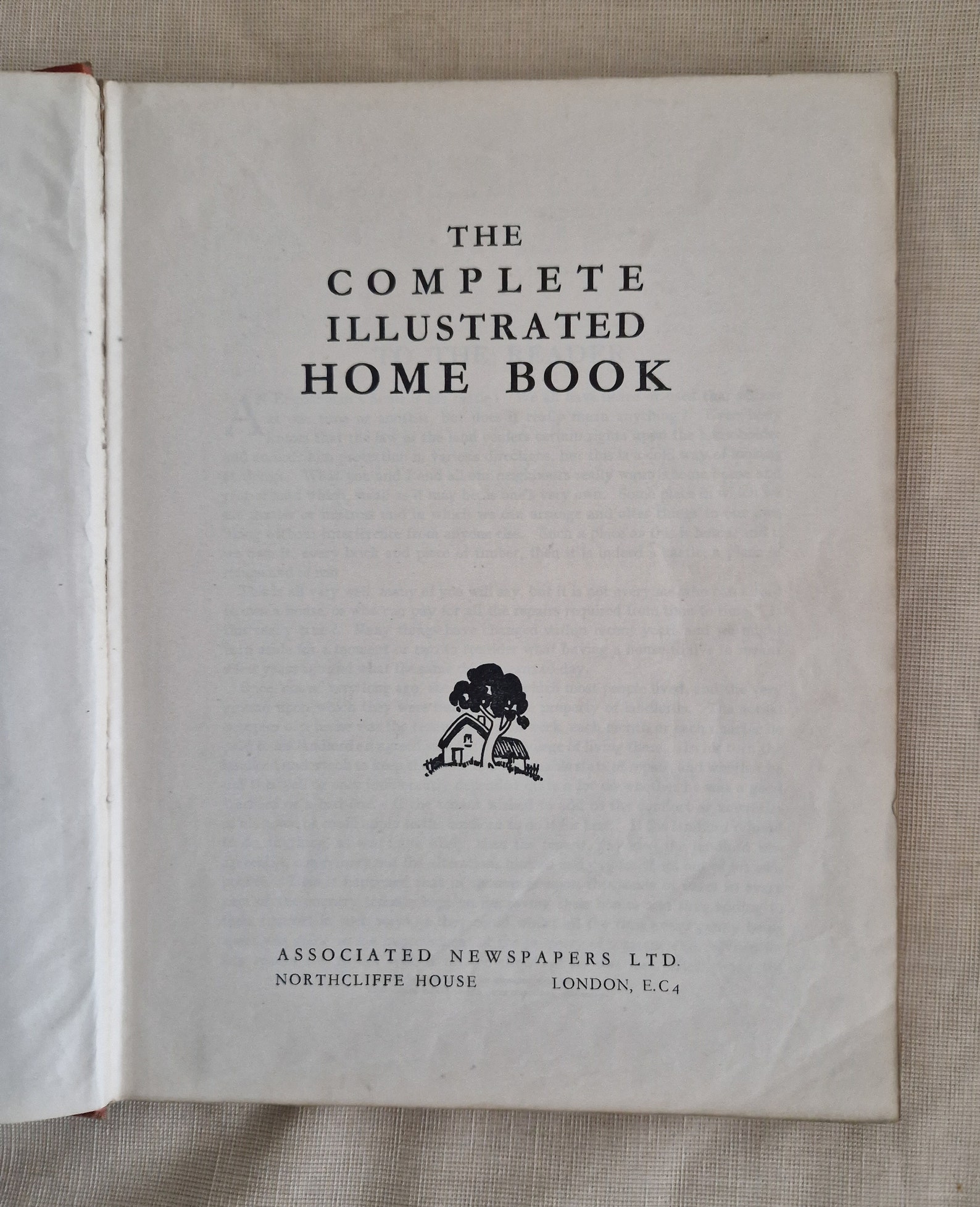 The Complete Illustrated Home Book Vintage Hardback Book - Etsy