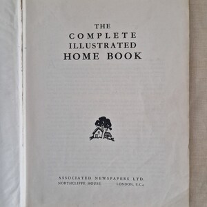 The Complete Illustrated Home Book Vintage Hardback Book - Etsy
