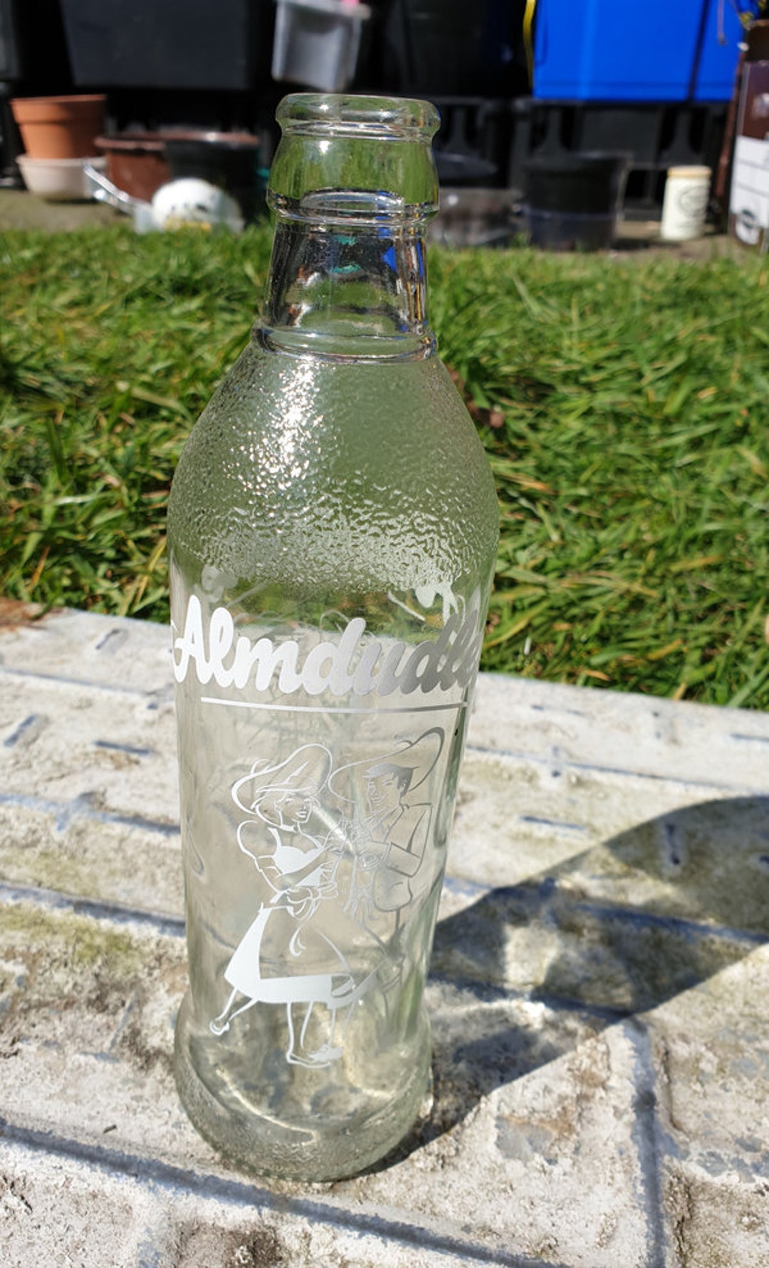Vintage Almdudler" Austrian SODA BOTTLE - Clear Empty Bottle - Etsy