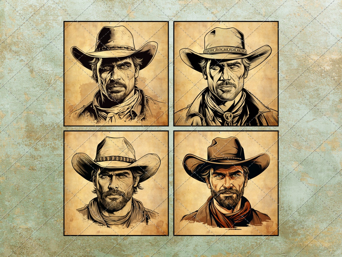 Western Wanted Poster Designs & Elements, Wild West Cowboy Printable ...
