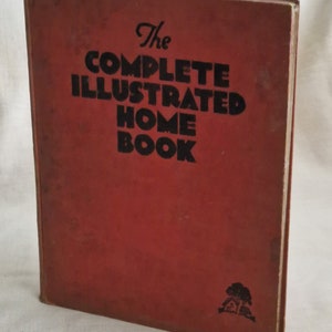 The Complete Illustrated Home Book Vintage Hardback Book - Etsy