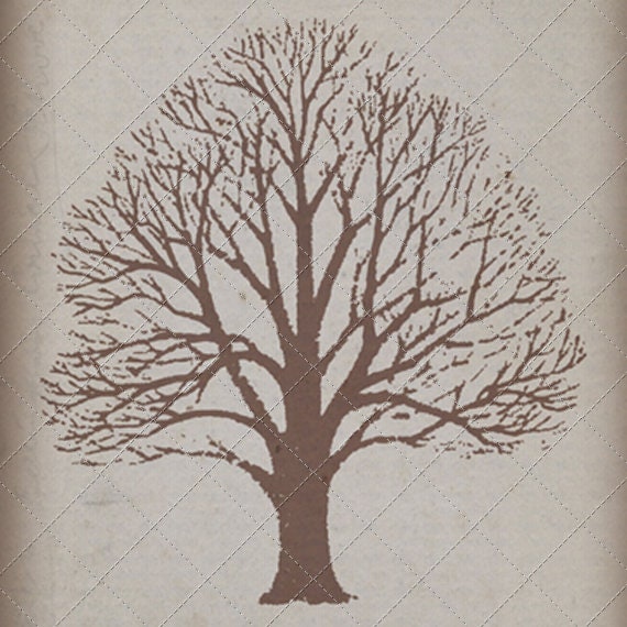 A4 Size Botanical Tree Design Digital Art Downloadable, Instant ...